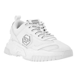 Philipp Plein Low-Top Sneaker - Sneaker Predator - Gr. 47 - in Wei&szlig; - f&uuml;r Damen