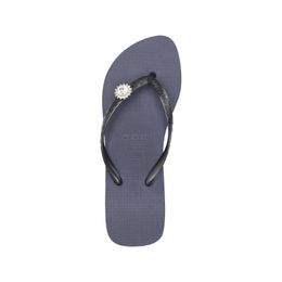 Uzurii Slipper & Pantoletten - Zehentrenner Switch Mid Heel Navy Blue - Gr. 35,5 (EU) - in Blau - f&uuml;r Damen
