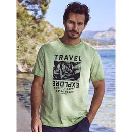 Lerros T-Shirt »Modisches Herren T-Shirt mit Brustprint« SAGE GREEN XL XL MODERN FIT (schmale Passform)