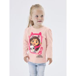 name it Langarmshirt »NMFNESSIE GABBY LS TOP NOOS VDE« Sepia Rose 98 98 Bedrucktes Design, macht es zu einem fröhlichen Hingucker