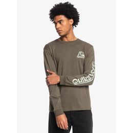 Quiksilver Langarmshirt »Rolling Circle« Grape Leaf L L Stoff: Leichter Baumwolljersey