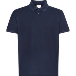 Calvin Klein Herren Poloshirt &raquo;SS RFND PQ TPPD CLSS&laquo; Mit Rundhalsausschnitt blau S