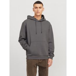 Jack & Jones JACK & JONES Kapuzensweatshirt &raquo;JJEBRADLEY SWEAT HOOD NOOS&laquo;, mit K&auml;nguru Tasche Castlerock L L Herren-Sweatshirt von Jack & Jones