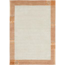 LUXOR living Wollteppich &raquo;India&laquo; rechteckig 20 mm H&ouml;he reine Wolle, handgekn&uuml;pft, mit Bord&uuml;re, auch als L&auml;ufer beige Wolle
