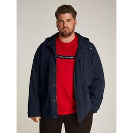 Tommy Hilfiger Big & Tall Tommy Hilfiger Big & Tall Herren Allwetterjacke &raquo;BT-LW PACKABLE HOODED JKT-B&laquo; mit Kapuze in Gro&szlig;en Gr&ouml;&szlig;en, Logostickerei blau 3XL