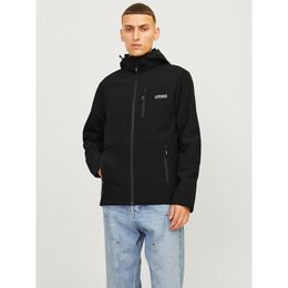 Jack & Jones JACK & JONES Softshelljacke &raquo;JJTAYLOR SOFTSHELL JACKET&laquo; mit Kapuze Black L L Moderne Jacke von Jack & Jones