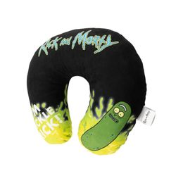 Rick and Morty Pickle Rick Nackenkissen Reisekissen Nackenhörnchen in schwarz | Gr.: onesize