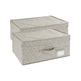 Wenko Aufbewahrungsbox 2er-Pack in taupe | Gr.: onesize