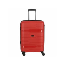Check.In Memphis - 4-Rollen-Trolley 67 cm (blau) in rot | Gr.: onesize