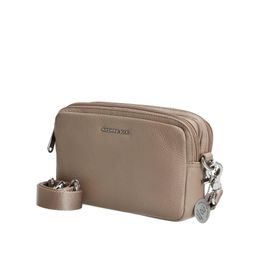 Mandarina Duck Mellow Leather - Umhängetasche 20 cm (dress blue) in warm taupe | Gr.: onesize