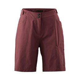 Gonso Fahrradhose »Adventure Shorts W« Strapazierfähig und formstabil rotbraun 44 - Normalgrößen Normalgrößen 44 Etwas weitere Passform