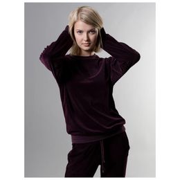 TRIGEMA Sweatshirt &raquo;Nicki-Shirt&laquo; aubergine S S Gestickte TRIGEMA-Schwinge auf rechtem Arm