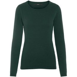 Véro Moda VERO MODA Rundhalspullover »VMCARE STRUCTURE LS O-NECK BLOUSE« aus Bio-Baumwolle pine grove XXL XXL Klassischer Pullover von VERO MODA