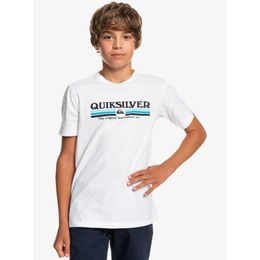 Quiksilver T-Shirt &raquo;Lined Up&laquo; White 12(148-156cm) 12(148-156cm) &Auml;rmel: kurz&auml;rmlig