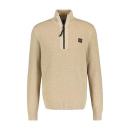 Lerros Herren Lerros Troyer mit Logo Stickerei beige S