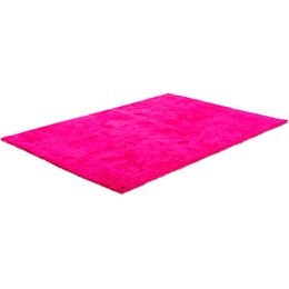Tom Tailor HOME Hochflor-Teppich &raquo;Soft&laquo; rechteckig 35 mm H&ouml;he handgetuftet, Uni-Farben, super weich und flauschig pink Obermaterial: 100%...
