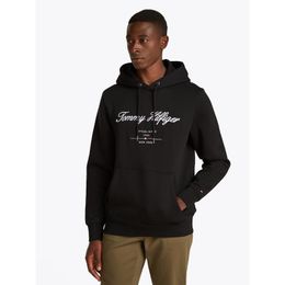 Tommy Hilfiger Herren Hoodie &raquo;SCRIPT LOGO HOODY&laquo;, mit aufgesticktem Logo schwarz XL