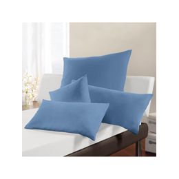 Erwin M&uuml;ller Erwin M&uuml;ller Interlock-Jersey Kissenbezug in rauchblau | Gr.: 40 x 80 cm