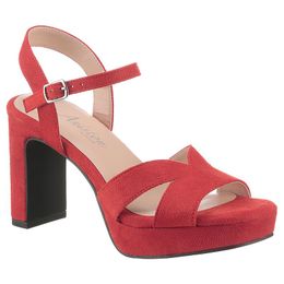 ANISTON SHOES High-Heel-Sandalette, Sommerschuh, Abendsandale, Plateau - NEUE KOLLEKTION orange-rot 39 39 Sommerliche Sandalette aus der neuen...