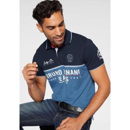 Bruno Banani Herren Poloshirt Kurzarm, k&ouml;rpernahe Passform, mit Polokragen blau XL (56/58)