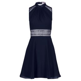 Vera Mont Cocktailkleid mit Spitzeneinsatz in Night Sky | Gr.: 34