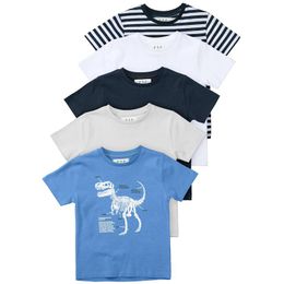 STACCATO Jungen STACCATO T-Shirt &raquo;Dino&laquo; 5-er Set blau 116/122