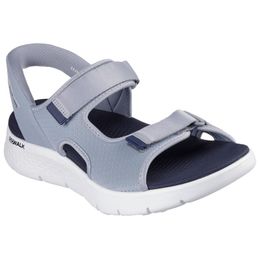 Skechers Sandale &raquo;GO WALK FLEX SANDAL-EASY ENTRY&laquo;, Slipper, Freizeitschuh mit Slip-ins Funktion grau-navy 45 45 Bequeme Sandale mit praktischen...