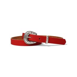 Fronhofer Lederg&uuml;rtel Strass in Rot | Gr.: 60 cm