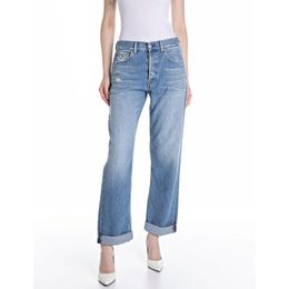 Replay Damen Boyfriend-Jeans &raquo;AUBRY&laquo; blau 31, L&auml;nge 32