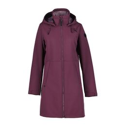 Icepeak Funktionsmantel &raquo;D SOFTSHELLJACKE LANG AGARAM&laquo; PLUM 44 44 Funktionsmantel f&uuml;r vielseitige Outdoor-Aktivit&auml;ten