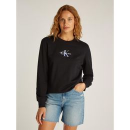 Calvin Klein Jeans Sweatshirt &raquo;GRADIENT MONOLOGO CREWNECK&laquo;, mit Logo Black L (40) L (40) Sweatshirt von CALVIN KLEIN