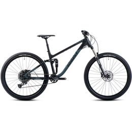 GHOST Mountainbike &raquo;Kato FS Essential&laquo; 12 Gang SRAM GX Eagle Schaltwerk Kettenschaltung f&uuml;r Damen und Herren, Kettenschaltung dunkelpetrol-schwarz