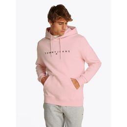Tommy Jeans Damen Hoodie &raquo;TJM REG LINEAR LOGO HOODIE EXT&laquo;, mit Logo-Stickerei rosa XL
