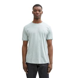 Tom Tailor Denim T-Shirt in Melange-Optik light ice blue M M T-Shirt von Tom Tailor Denim