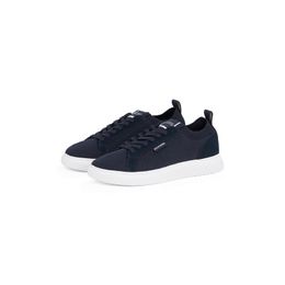 Tommy Hilfiger Sneaker »LIGHT CUPSOLE KNIT SEASONAL«, Freizeitschuh, Halbschuh, Schnürschuh mit Logoschriftzug dunkelblau 42 42 Als Allround Modell...