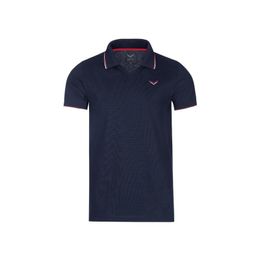 TRIGEMA Poloshirt »Polo-Shirt mit V-Ausschnitt« 1 Stk. tlg. navy XL XL DELUXE-Piqué-Qualität