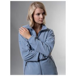 TRIGEMA Fleecejacke &raquo;Fleecejacke&laquo; 1 Stk. tlg. pearl-blue M M Fleece-Qualit&auml;t, innen und au&szlig;en angeraut
