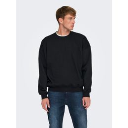 Only & Sons ONLY & SONS Sweatshirt »ONSTURNER LIFE VTG CREW NECK SWEAT« Black L L Sweater von Only & Sons