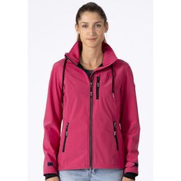 DEPROC Active Damen DEPROC Active Softshelljacke &raquo;DECORAH PEAK V WOMEN&laquo; mit abnehmbarer Kapuze rot 48 (XL)