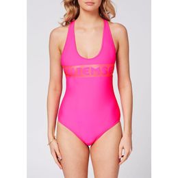 Chiemsee Badeanzug Pink Glo 42 42 Chiemsee Damen-Swimsuit mit Label-Schriftzug