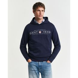 Gant Kapuzensweatshirt »GRAPHIC HOODIE« EVENING BLUE XXL XXL Hoodie von Gant