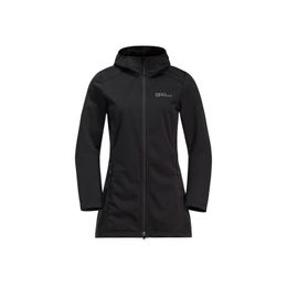 Jack Wolfskin Softshellmantel »WINDHAIN COAT W« black M (38/40) M (38/40) Langer Softshellmantel