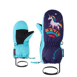 Ziener F&auml;ustlinge &raquo;LEPRINT-Z AS glove mini&laquo; dark purple 2,5 Skif&auml;ustling mit lustigen Motiven f&uuml;r Kleinkinder