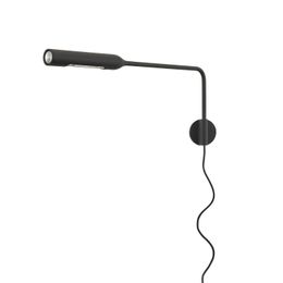 Lumina Flo Wall Schwarz soft touch 2700K