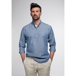 Eterna Langarmhemd &raquo;MODERN FIT&laquo; EASY IRON (b&uuml;gelleicht) blau XL - US-Gr&ouml;&szlig;en US-Gr&ouml;&szlig;en XL Passform laut Hersteller: Modern Fit