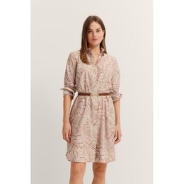 Bugatti Hemdblusenkleid mit grafischem Print 50-beige 48 - Normalgr&ouml;&szlig;en Normalgr&ouml;&szlig;en 48 Aus reiner Baumwolle