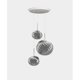 Tom Dixon Whirl Pendant System Trio Round LED Silver