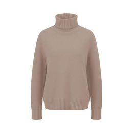 Fynch-Hatton Rollkragenpullover mit gerippten Abschl&uuml;ssen grey taupe M M Pullover von Fynch-Hatton