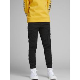 Jack & Jones Jack & Jones Junior Jungen Cargohose &raquo;JPSTPAUL JJFLAKE AKM 542 NOOS MNI&laquo; schwarz 122, N-Gr