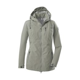 G.I.G.A. by Killtec G.I.G.A. DX BY KILLTEC Softshelljacke &raquo;Solena&laquo; Wasserabweisend, 2-Wege-Rei&szlig;verschluss, abnehmbare Kapuze helloliv 44 44 Damen Softshelljacke mit...